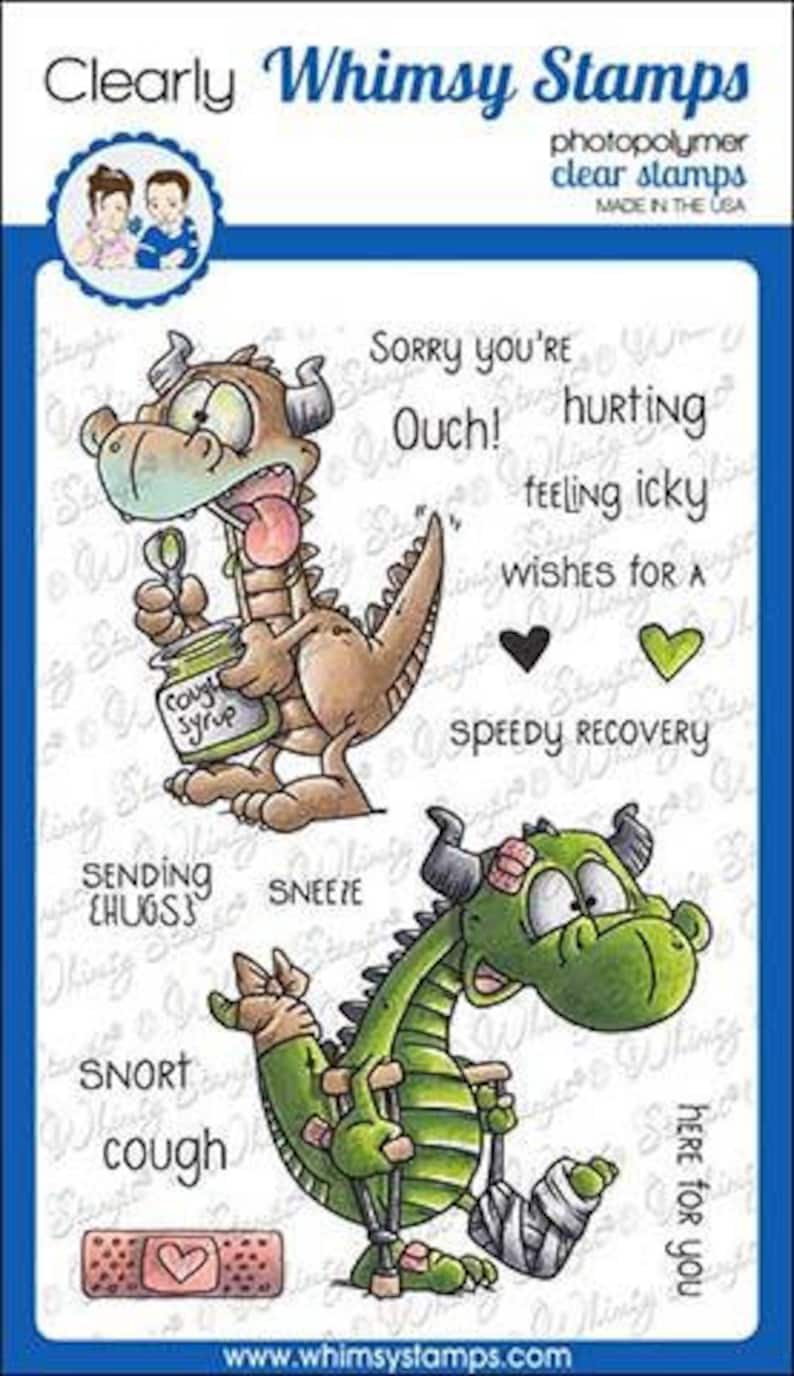 Whimsy Stamps -- Get Well Dragons -- NEW -- (#3617) - Etsy