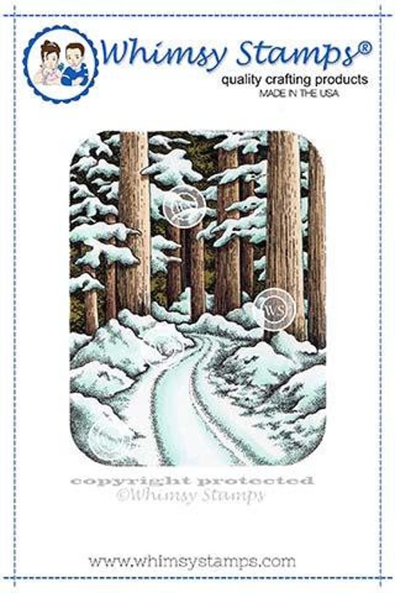 Whimsy Stamps Winter Woods NEW 3480 - Etsy