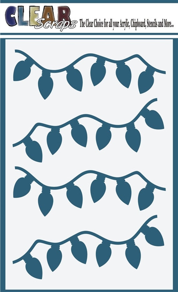 Clear Scraps Designer Stencil New LIGHTS 3551 | Etsy