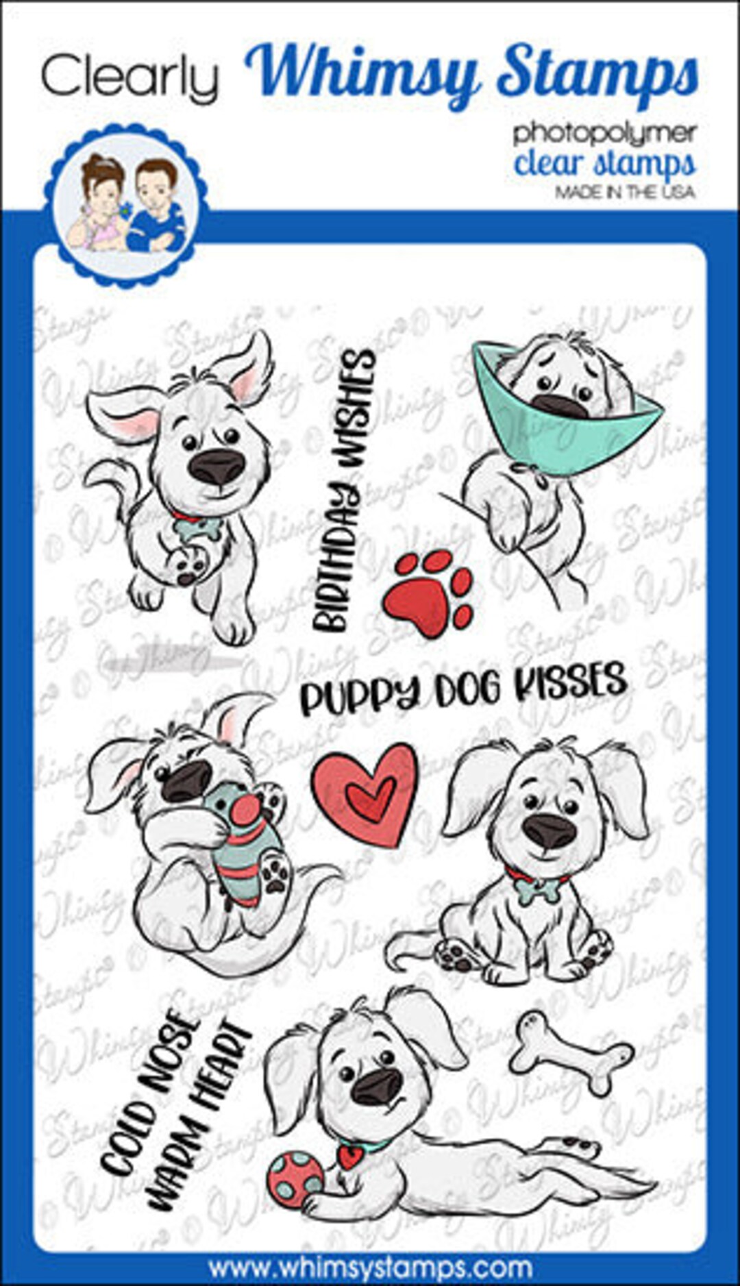 Whimsy Stamps -- Puppy Dog Kisses -- NEW -- (#4384) - Etsy