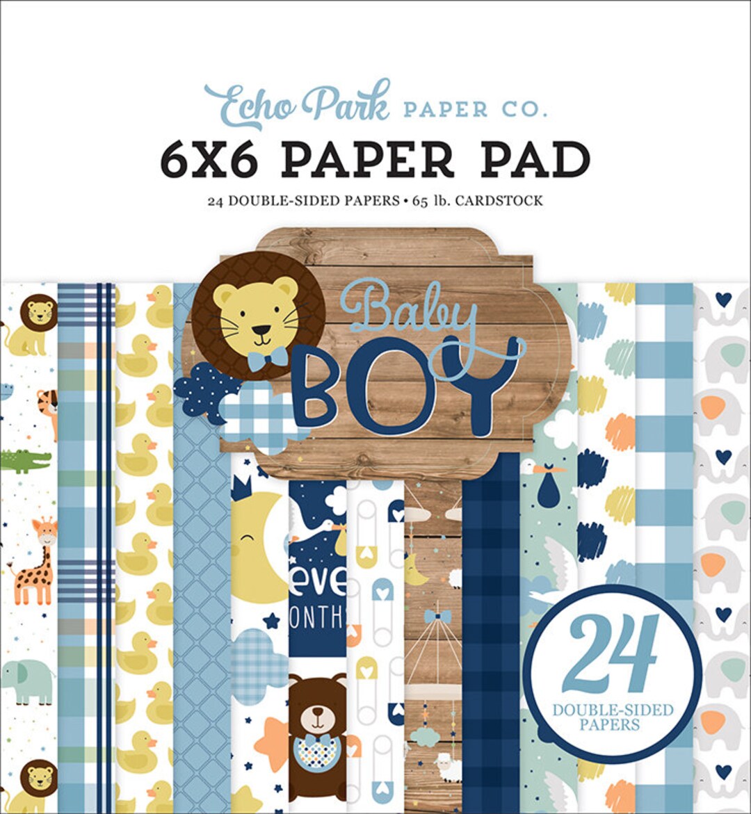 6 X 6 Paper Pad ~ Baby Boy ~ Double Sided NEW (#4222) - Etsy