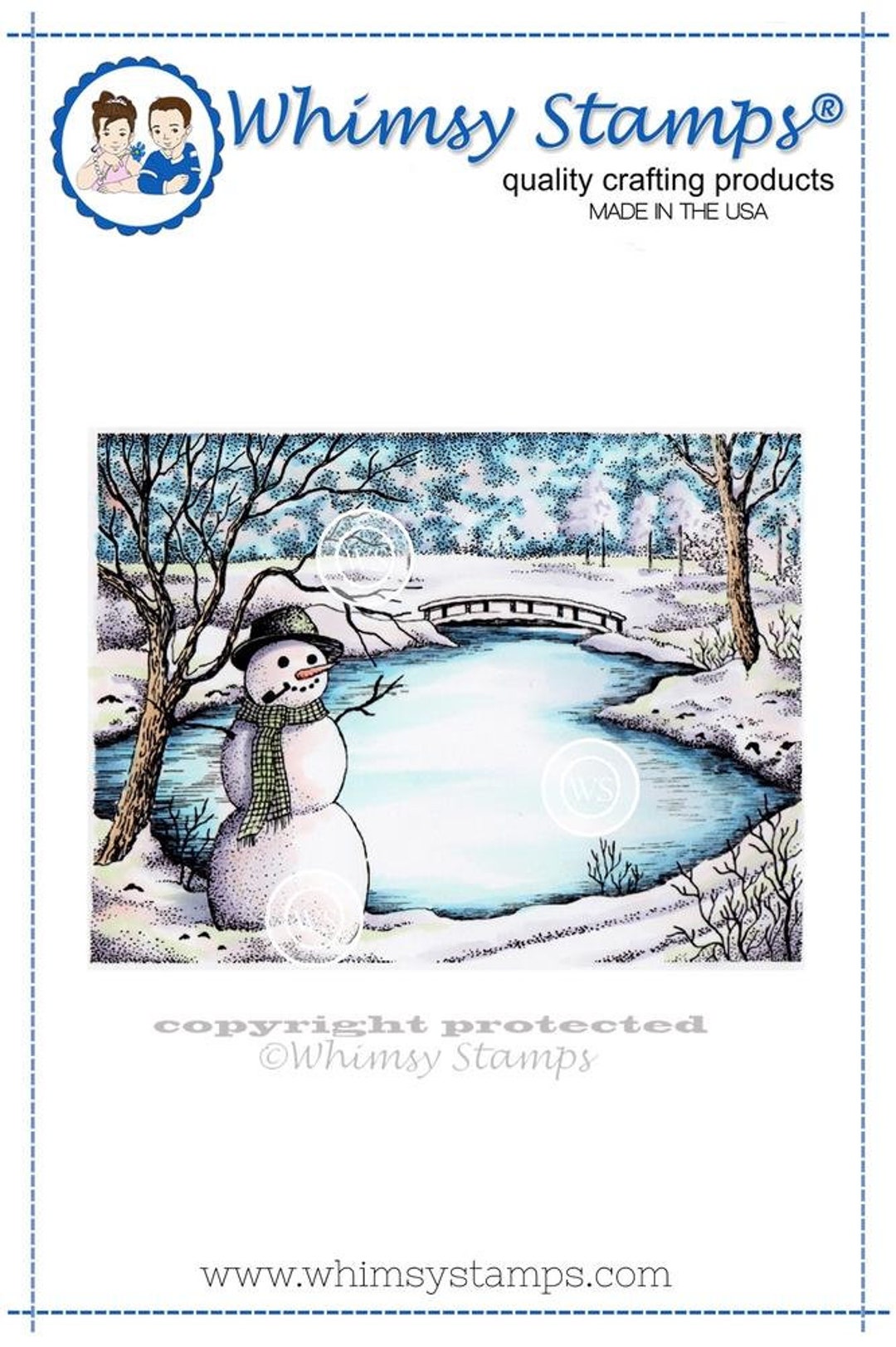 Whimsy Stamps Winter Lake NEW 2904 - Etsy