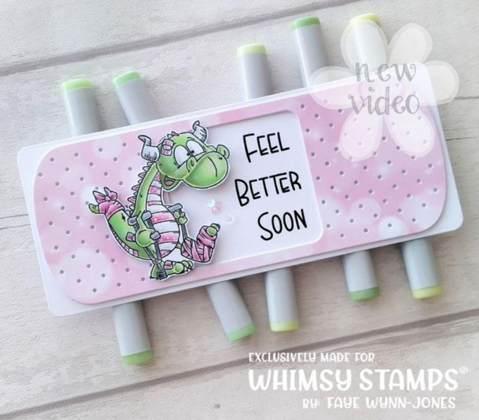Whimsy Stamps -- Get Well Dragons -- NEW -- (#3617) - Etsy