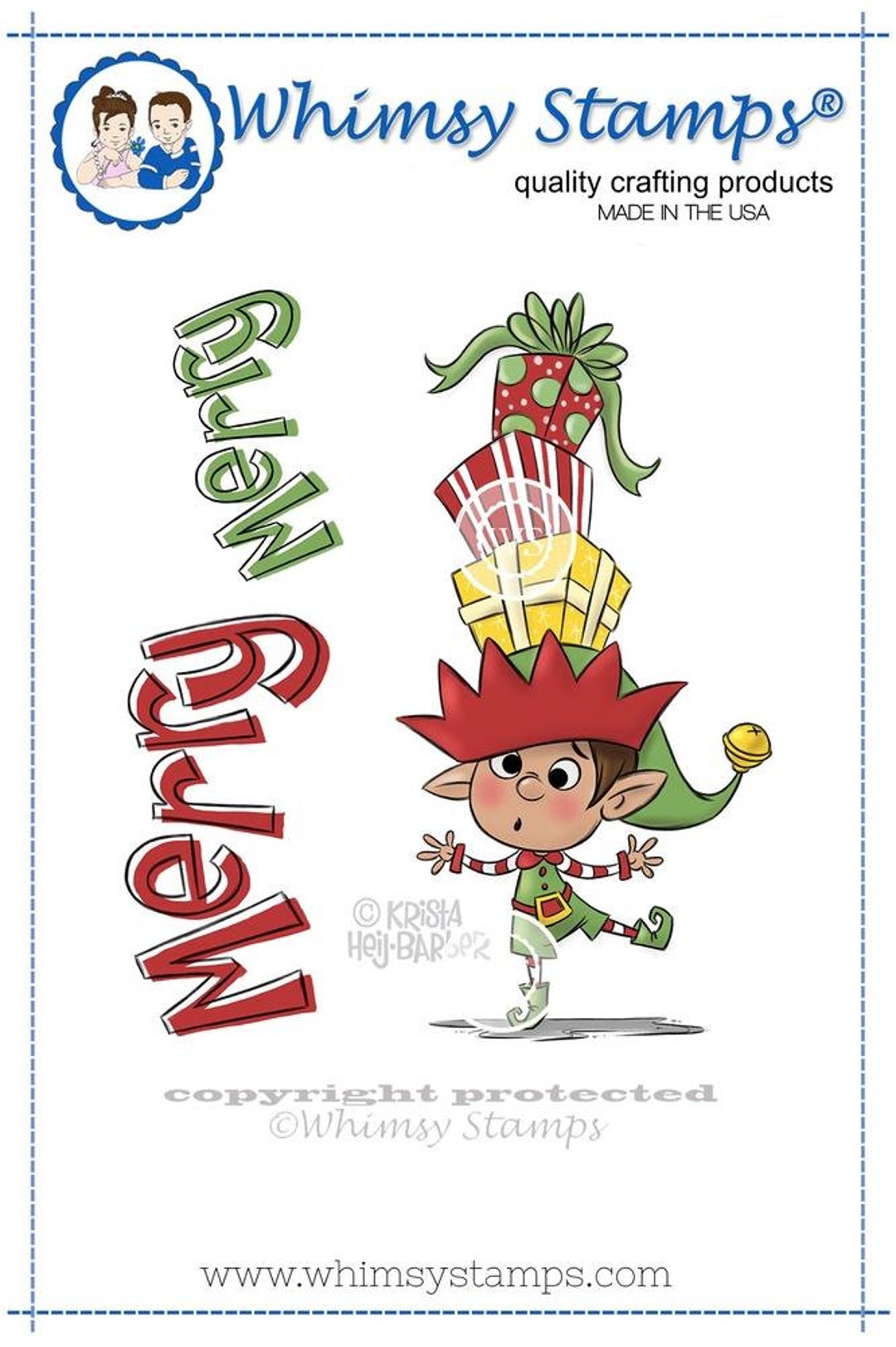Whimsy Stamps -- Balancing Elf -- NEW -- (#4757) - Etsy