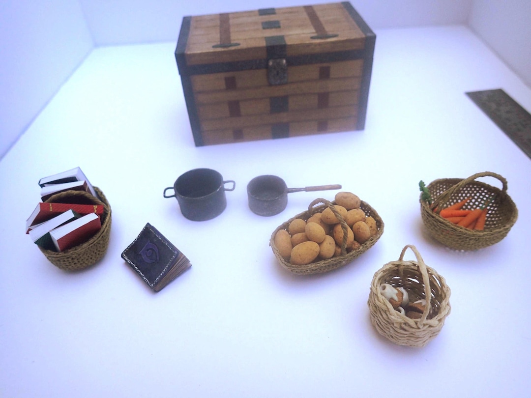 Mini Skyrim Chest Replica Full of a Collection of Skyrim Miniatures - Etsy