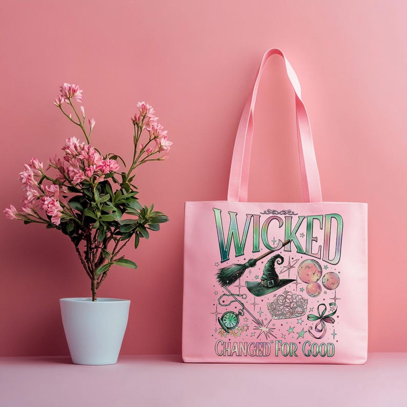 Wicked Inspired Tote Bag – Changed for Good Witch Hat Crown Candy ...