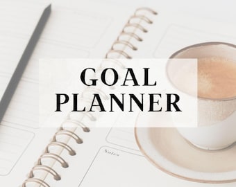 Printable Goal Tracker | Goal Planning and Progress Tracker PDF ...