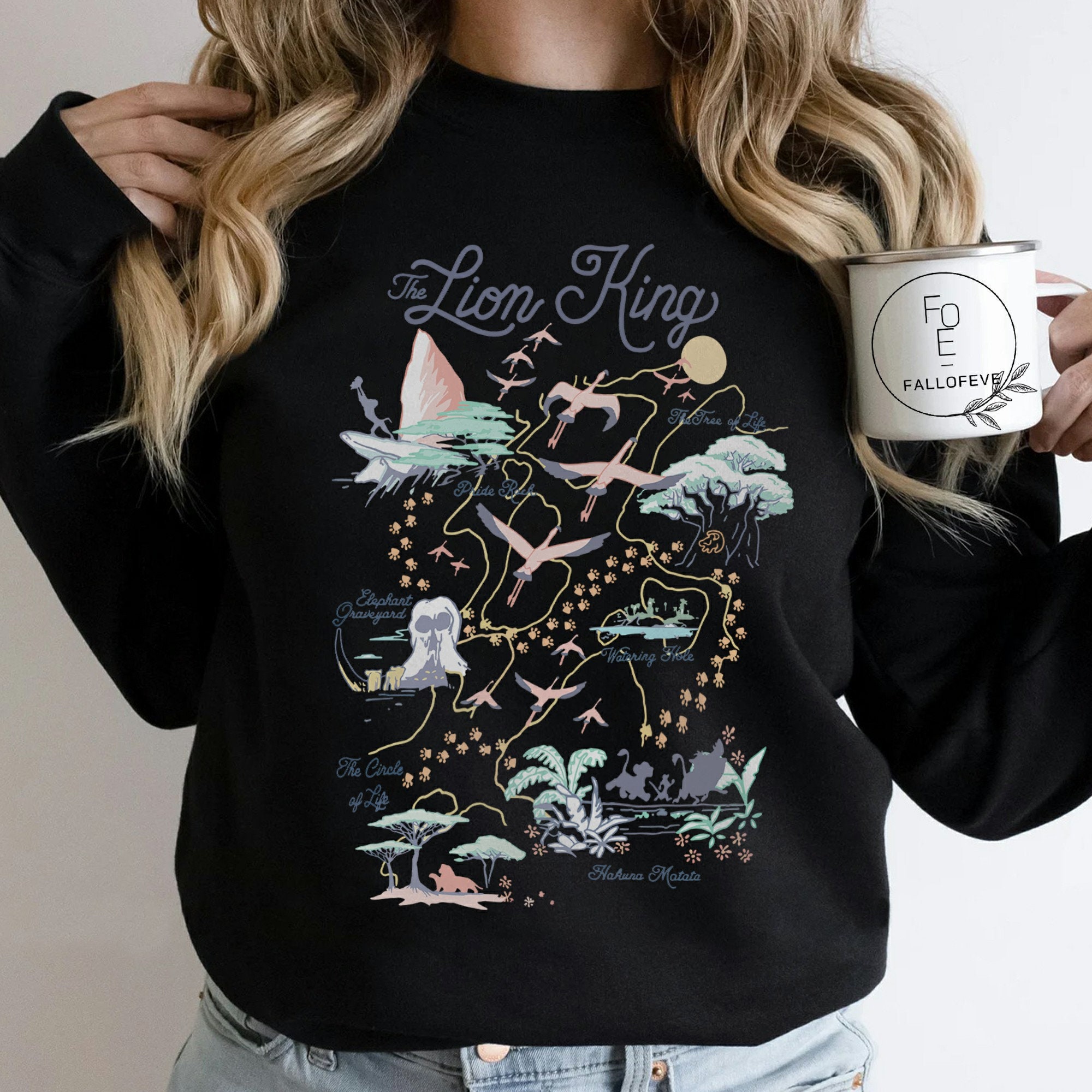 The Lion King World Map Sweatshirt sold by Chris Nicholson | SKU ...