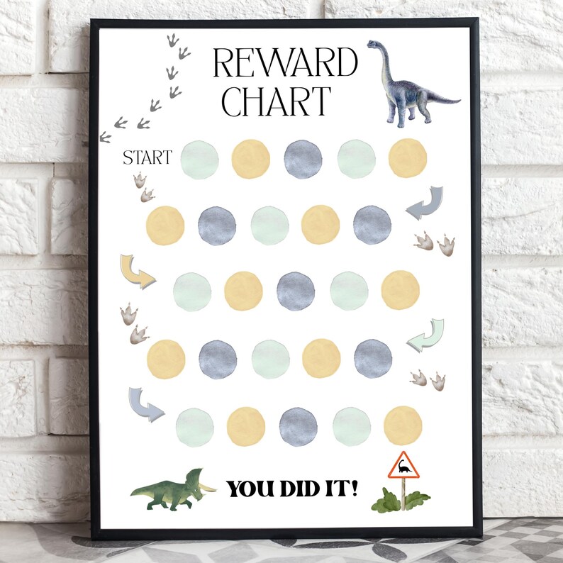 Printable Reward Chart for Boys, Routine Chart, Potty Training Chart ...