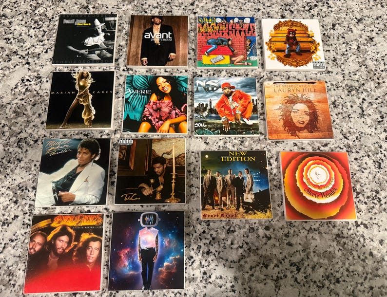Custom Interactive Album Cover Coasters | Music Lover Gift | Aesthetic ...