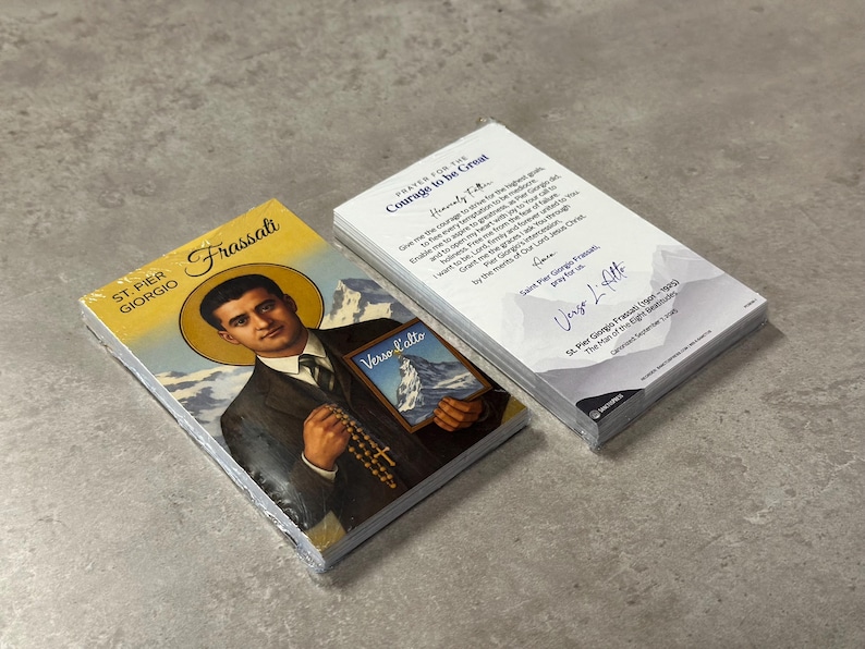 St. Pier Giorgio Frassati Prayer Cards - Pack of 25 - Etsy