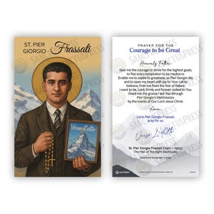St. Pier Giorgio Frassati Prayer Cards - Pack of 25 - Etsy