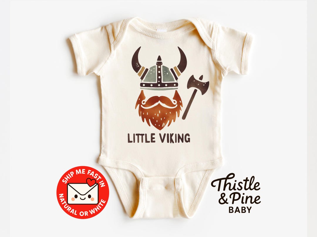 Little Viking Baby Onesie® - Norse Baby Bodysuit - Viking Baby Outfit ...