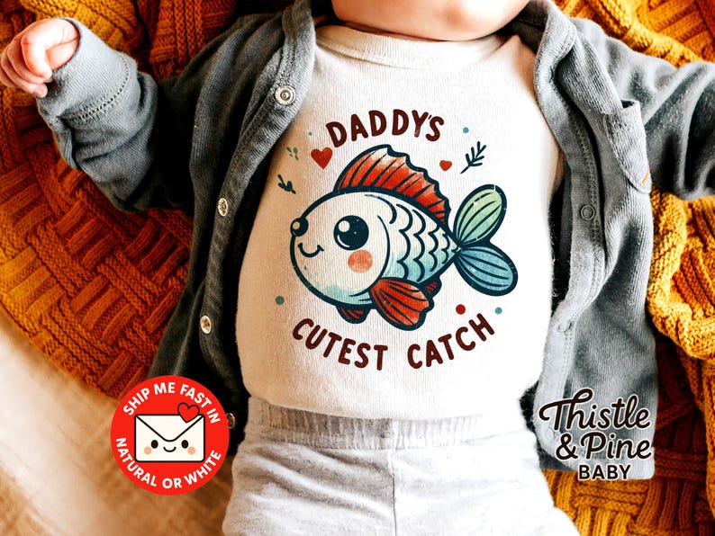 Fishing Daddy's Cutest Catch Toddler Tee - Fisherman Dad Kids Tshirt ...