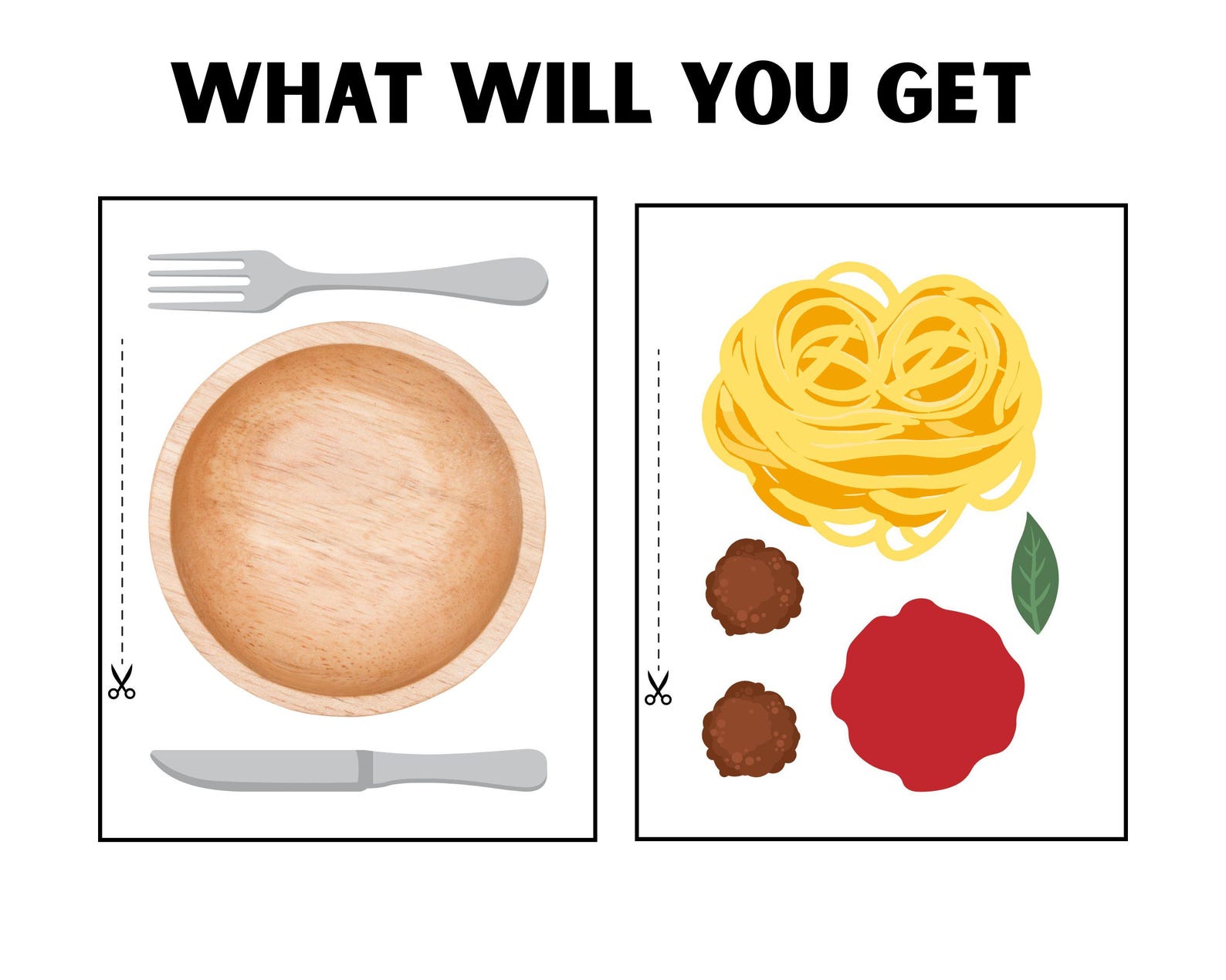 Make a Spaghetti – Printable Cut and Paste Pasta Craft for Kids| PDF - Etsy