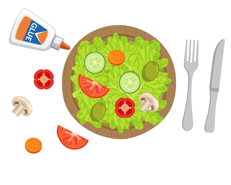 Printable Salad Craft: Cut and Glue Activity for Kids (PDF Download) - Etsy