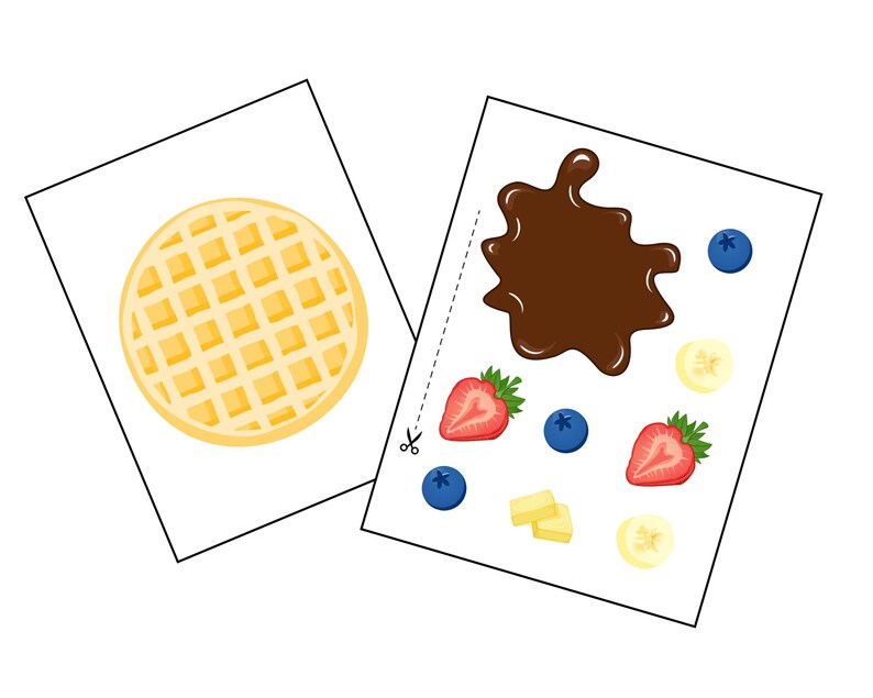 Printable Waffle Crafts for Kids| Fun Activities for Kids| PDF Print - Etsy