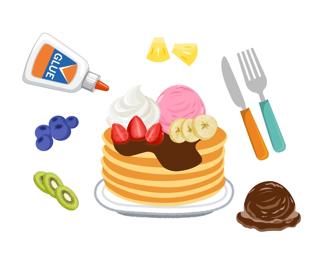 Making Pancakes Printable Game | Cut and Glue Pancake Craft for Kids ...