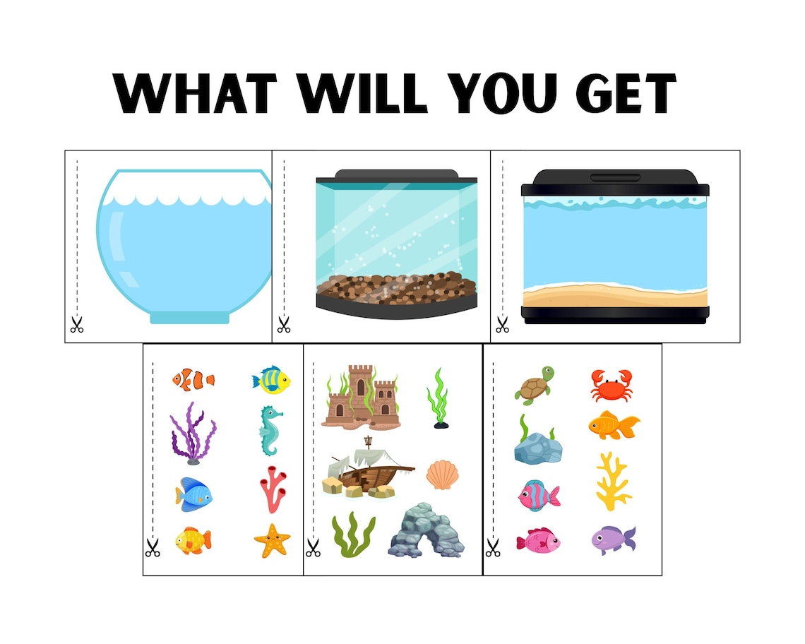 Build a Fish Tank Printable – Make Your Own Aquarium for Preschool ...