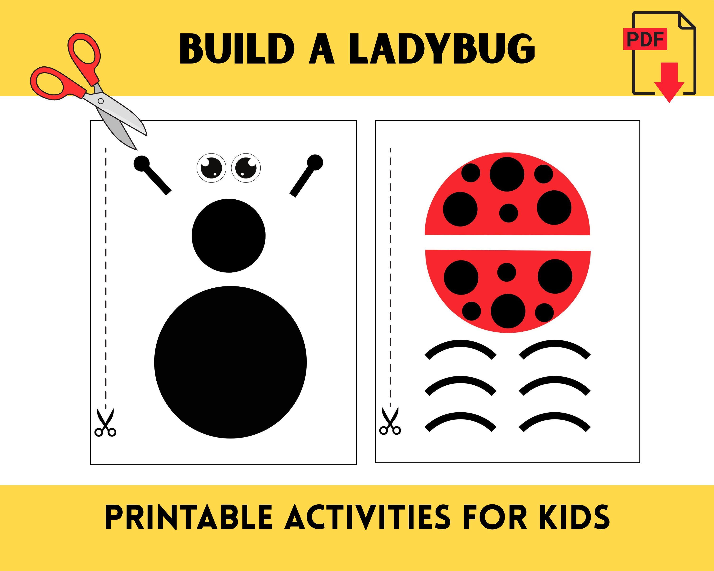 Build a Ladybug Paper Craft | Cut and Paste Craft for Kids ...