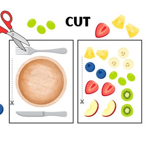 Build a Fruit Salad – Cut and Paste Activity for Kids | Printable Craft ...