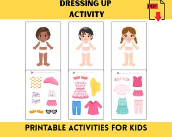 Printable Dress up Activity Boy Version, Dressing Activity, Kids Game ...