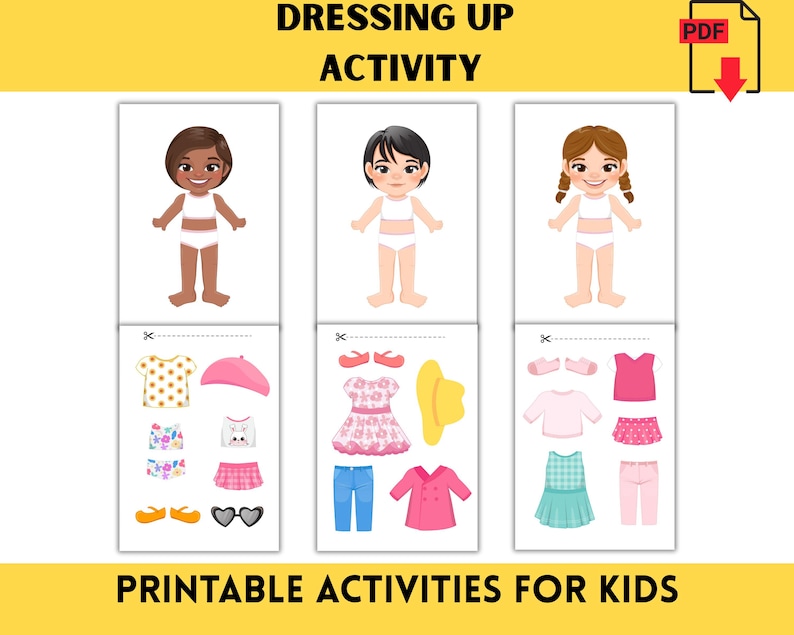Printable Dress up Activity Boy Version, Dressing Activity, Kids Game ...