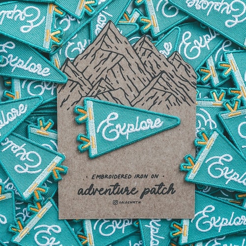 Explore Embroidered Patch / Adventure Iron on Patch / Backpack - Etsy