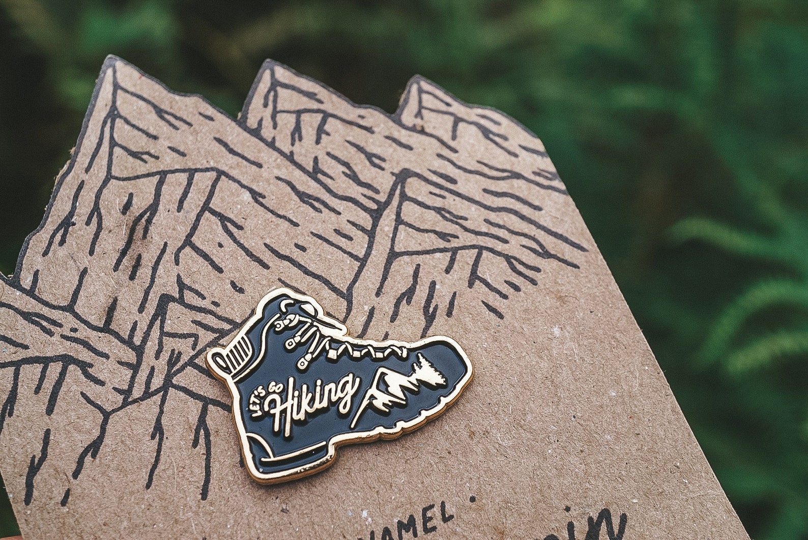 Hiking Enamel Pin Badge / Walking Boot Pin Badge / Adventure - Etsy UK