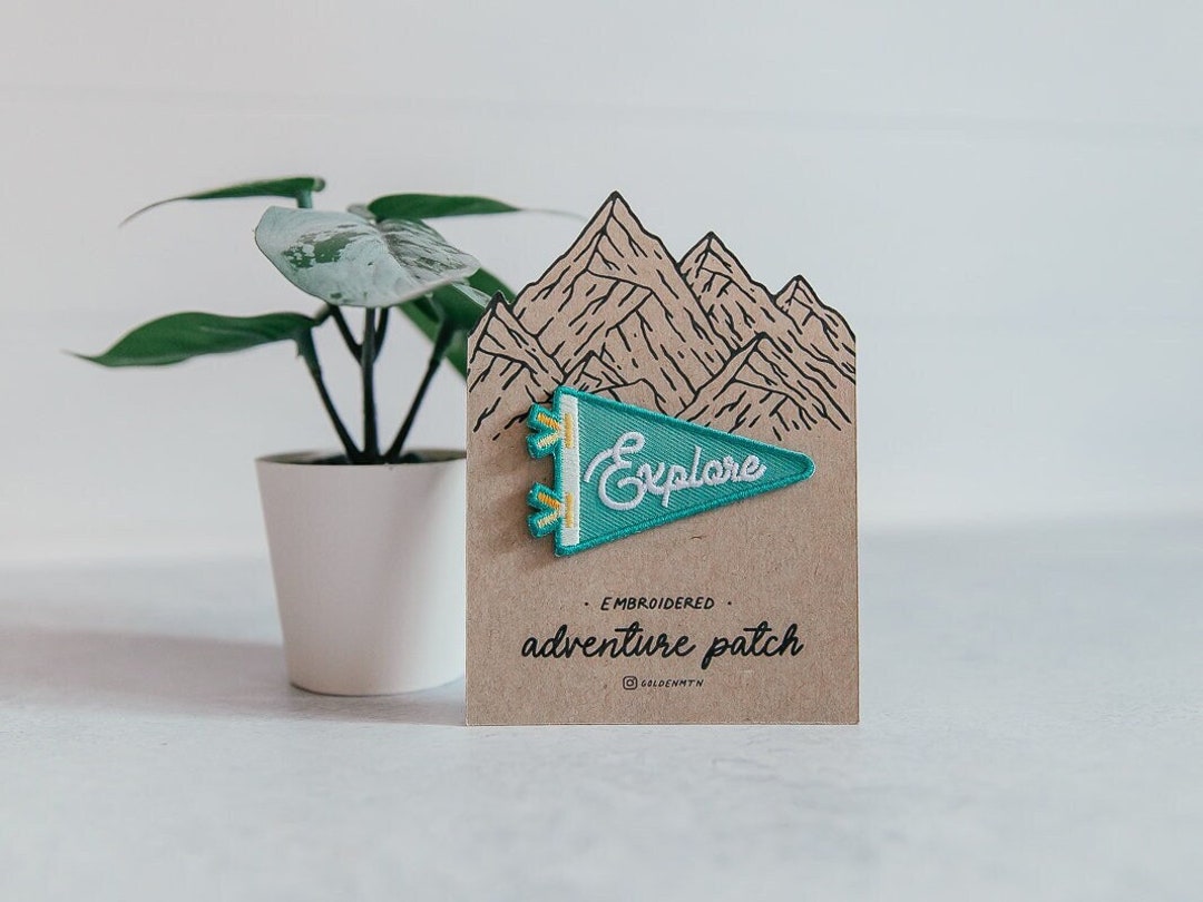 Explore Embroidered Patch / Adventure Iron on Patch / Backpack Patch ...