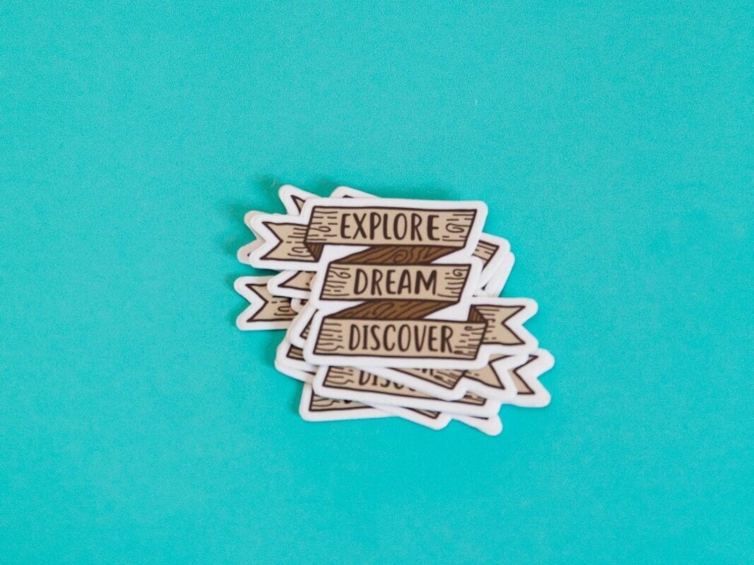 Explore, Dream, Discover, Adventure Vinyl Decal Bumper Sticker - Etsy