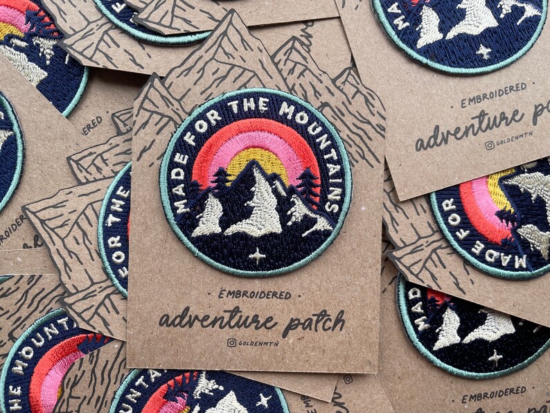 Made for the Mountains Embroidered Patch / Adventure Iron on - Etsy
