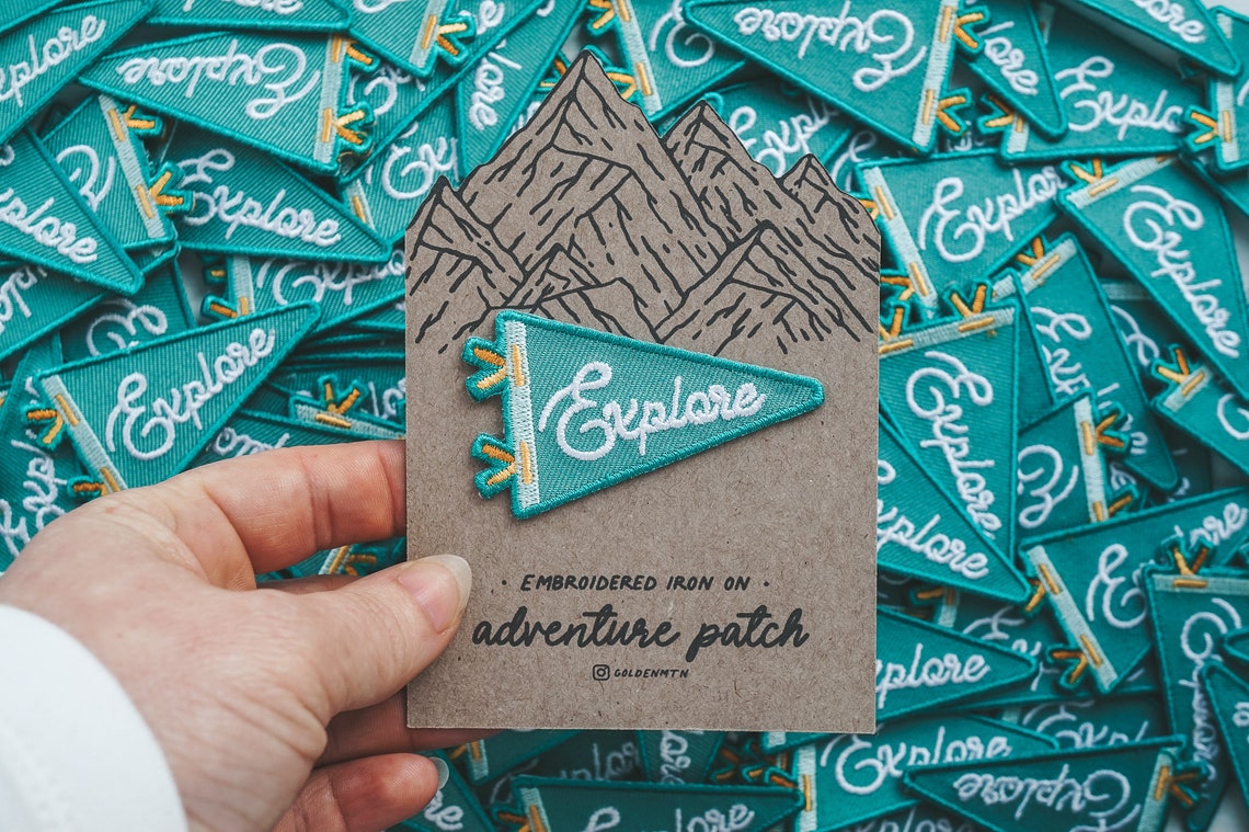 Explore Embroidered Patch / Adventure Iron on Patch / Backpack - Etsy