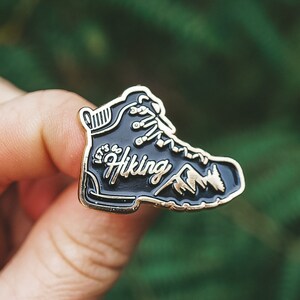 Hiking Enamel Pin Badge / Walking Boot Pin Badge / Adventure - Etsy UK