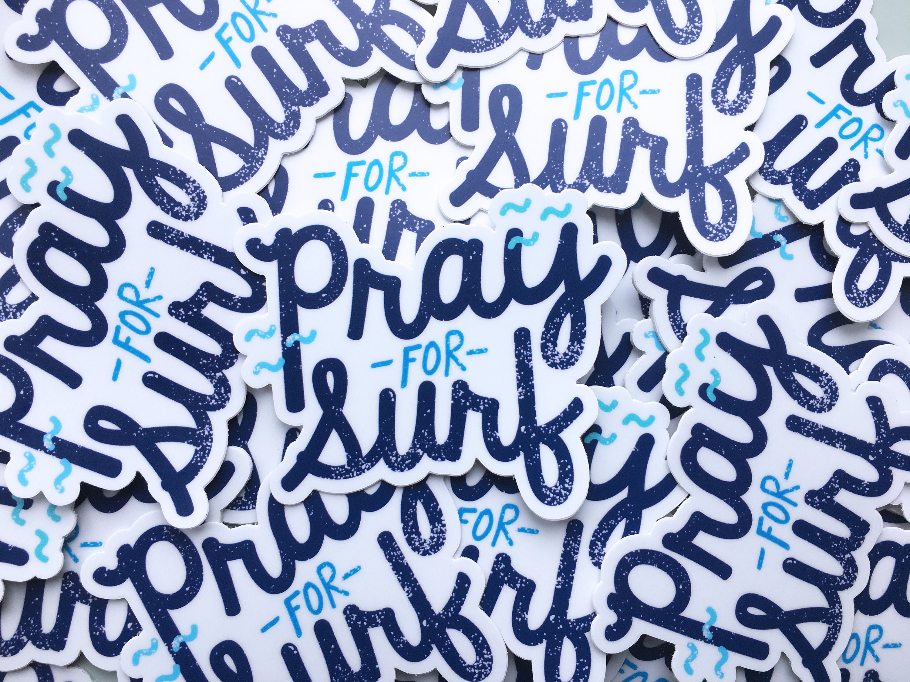 Pray for Surf / Adventure Vinyl Decal Bumper Sticker / Van | Etsy