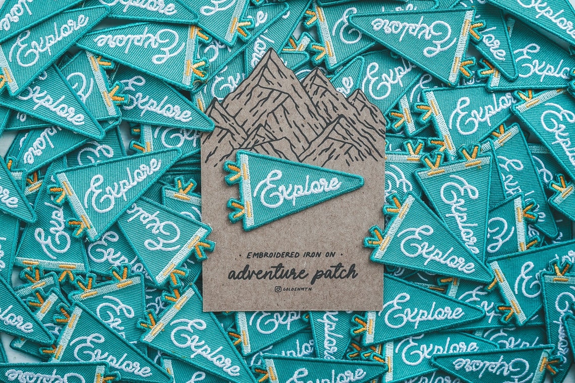 Explore Embroidered Patch / Adventure Iron on Patch / Backpack - Etsy