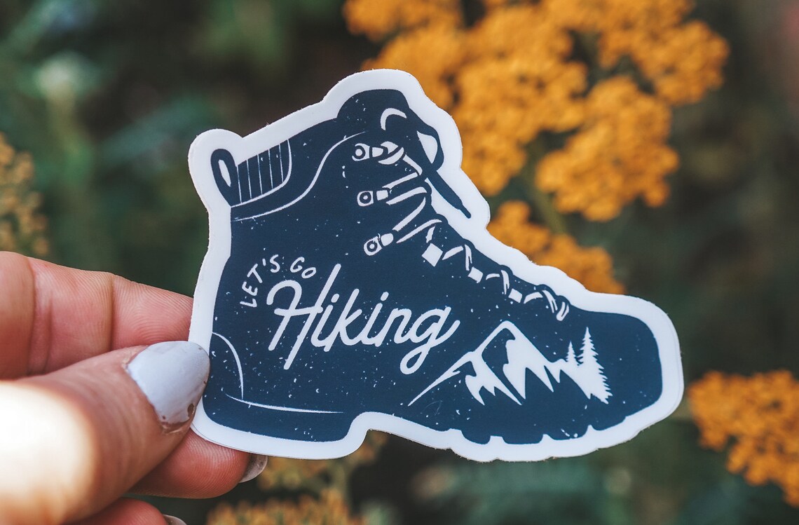 Let's Go Hiking / Adventure Vinyl Decal Bumper Sticker / - Etsy