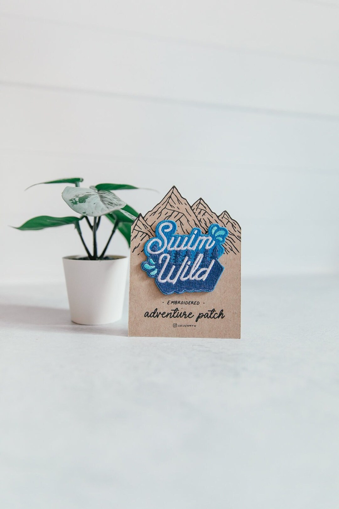 Wild Swimming Embroidered Patch / Adventure Iron on Patch / Backpack ...