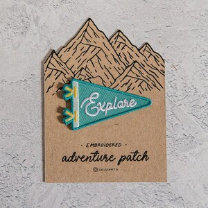 Explore Embroidered Patch / Adventure Iron on Patch / Backpack Patch ...