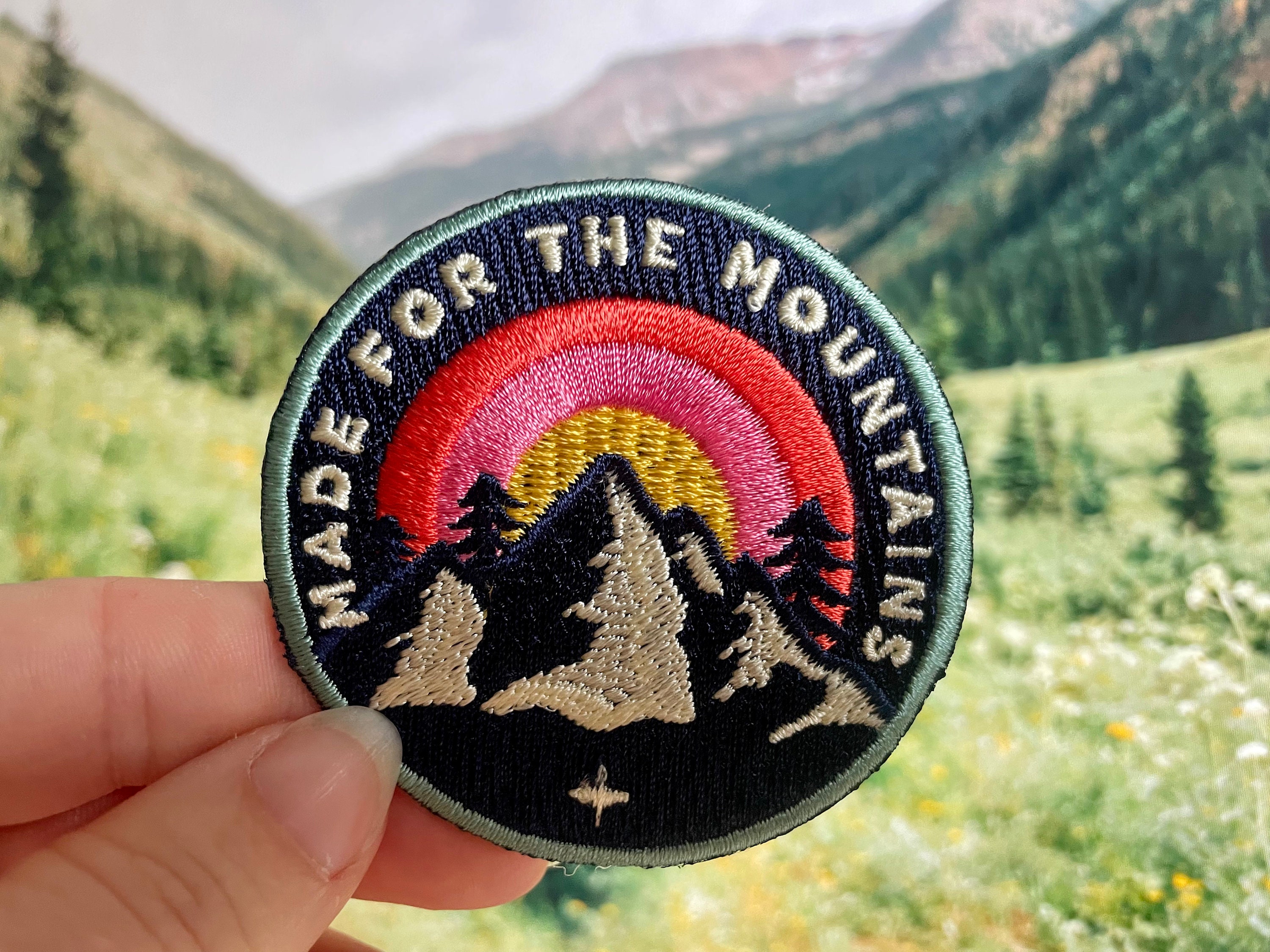Made for the Mountains Embroidered Patch / Adventure Iron on - Etsy