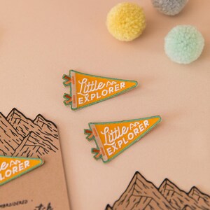 Little Explorer Embroidered Patch / Kids Adventure Iron on Patch ...