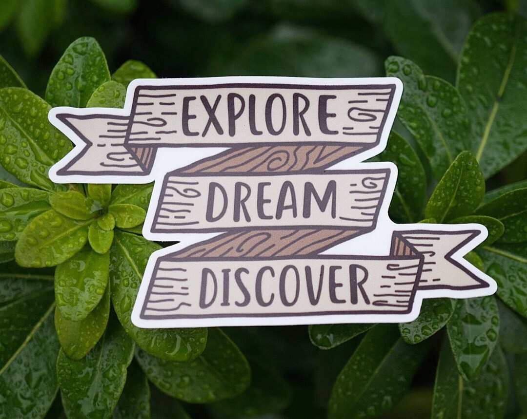 Explore Dream Discover Adventure Vinyl Decal Bumper Sticker - Etsy