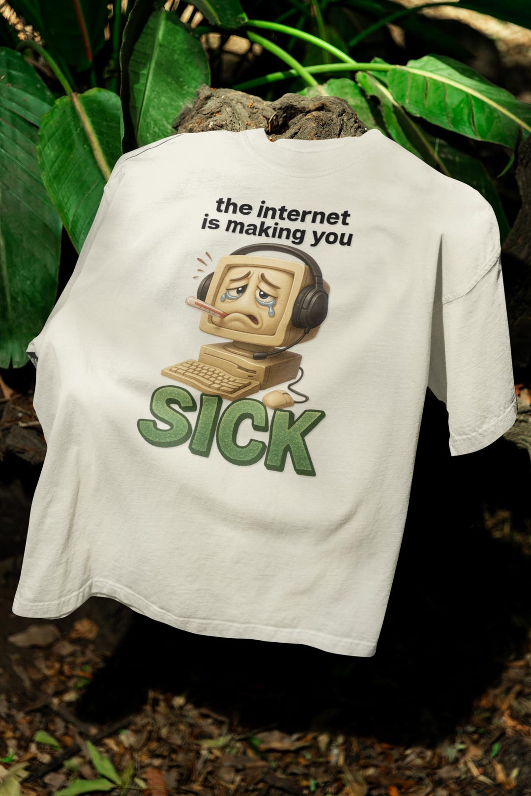 Funny Retro Computer .PNG – ‘the Internet is Making You Sick’ – Vintage ...