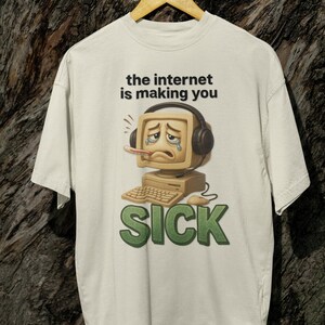 Funny Retro Computer .PNG – ‘the Internet is Making You Sick’ – Vintage ...