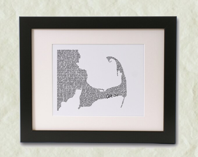 Cape Cod Word Art Print - Etsy
