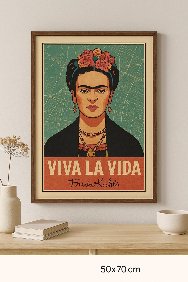 Historical Figure Map Art - Frida Kahlo Poster, Einstein Wall Print ...