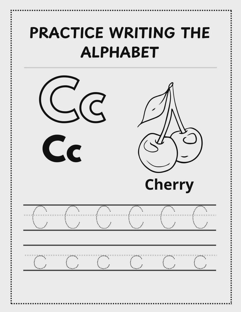 Alphabet Tracing Worksheets A-Z | Preschool & Kindergarten Printable ...