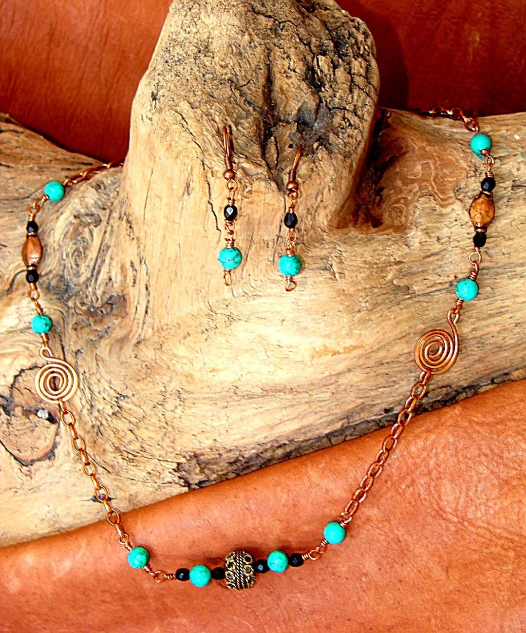 Original Goddess of Destiny Necklace and Earrings Set | Natural ...