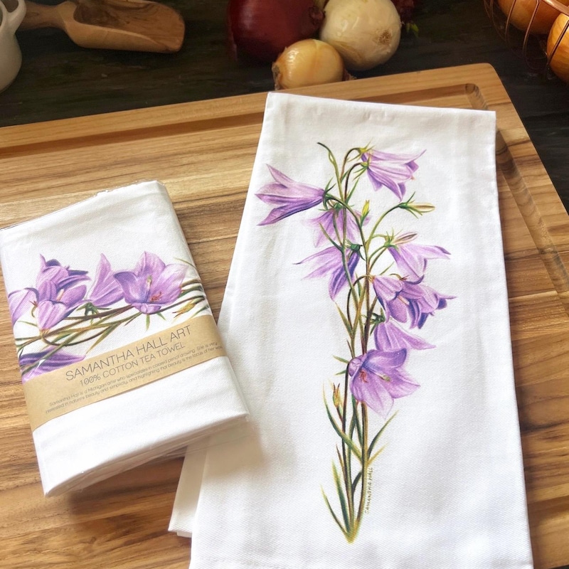 Purple Tea Towel - Etsy