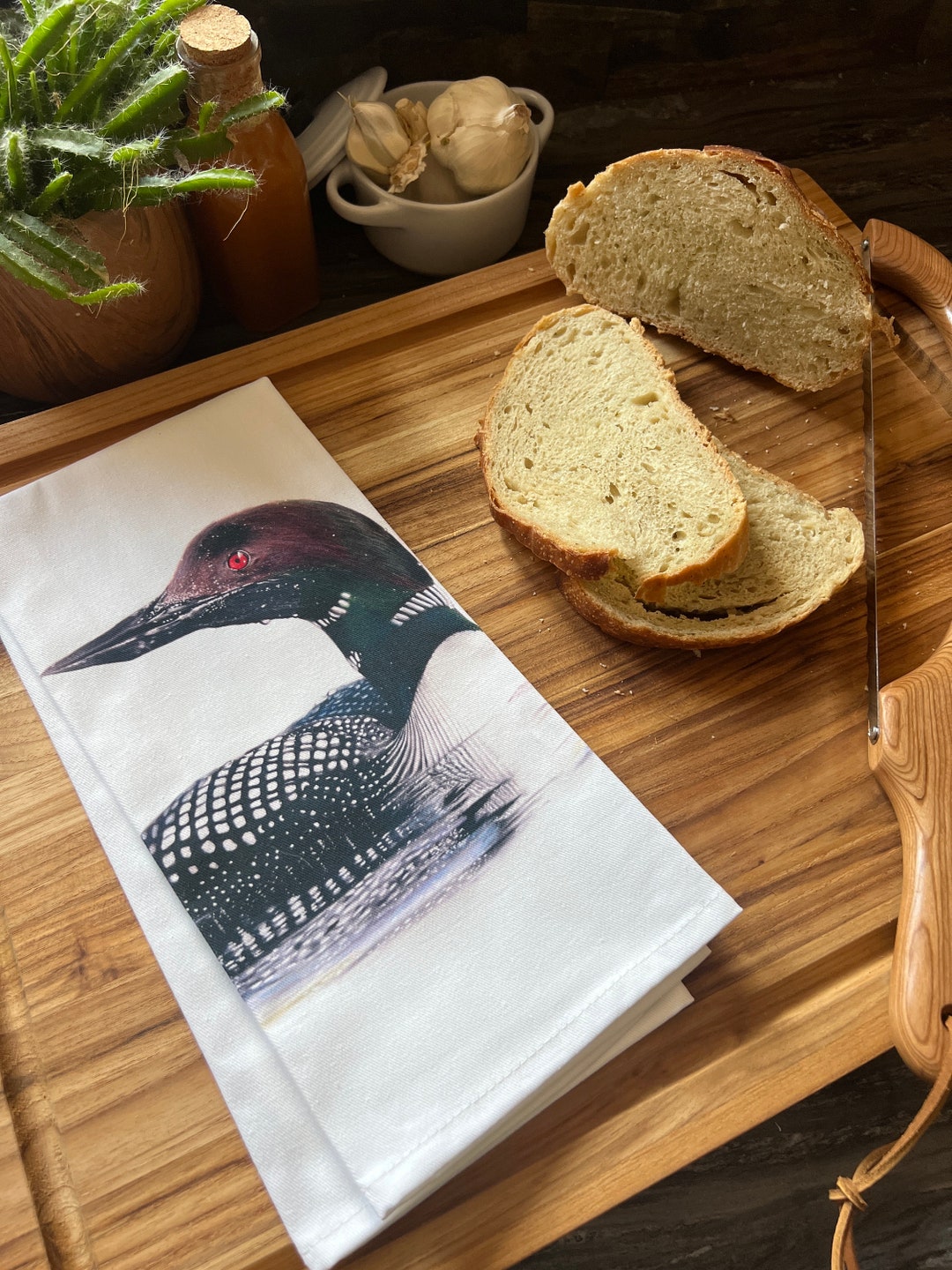 XL - "common Loon" - 100% Cotton Tea Towel - Etsy